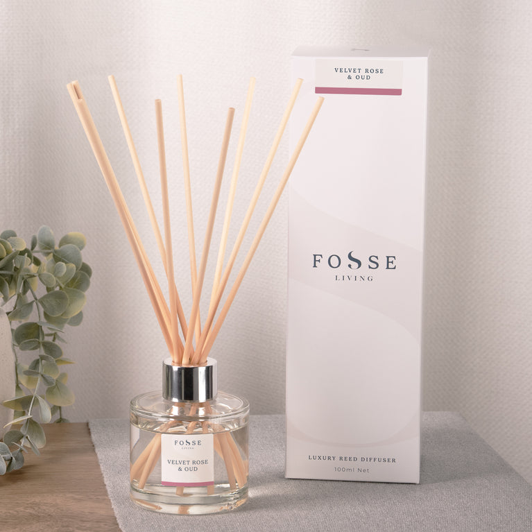 Velvet Rose & Oud Luxury Reed Diffuser | Fosse Living – Fosse Living ...